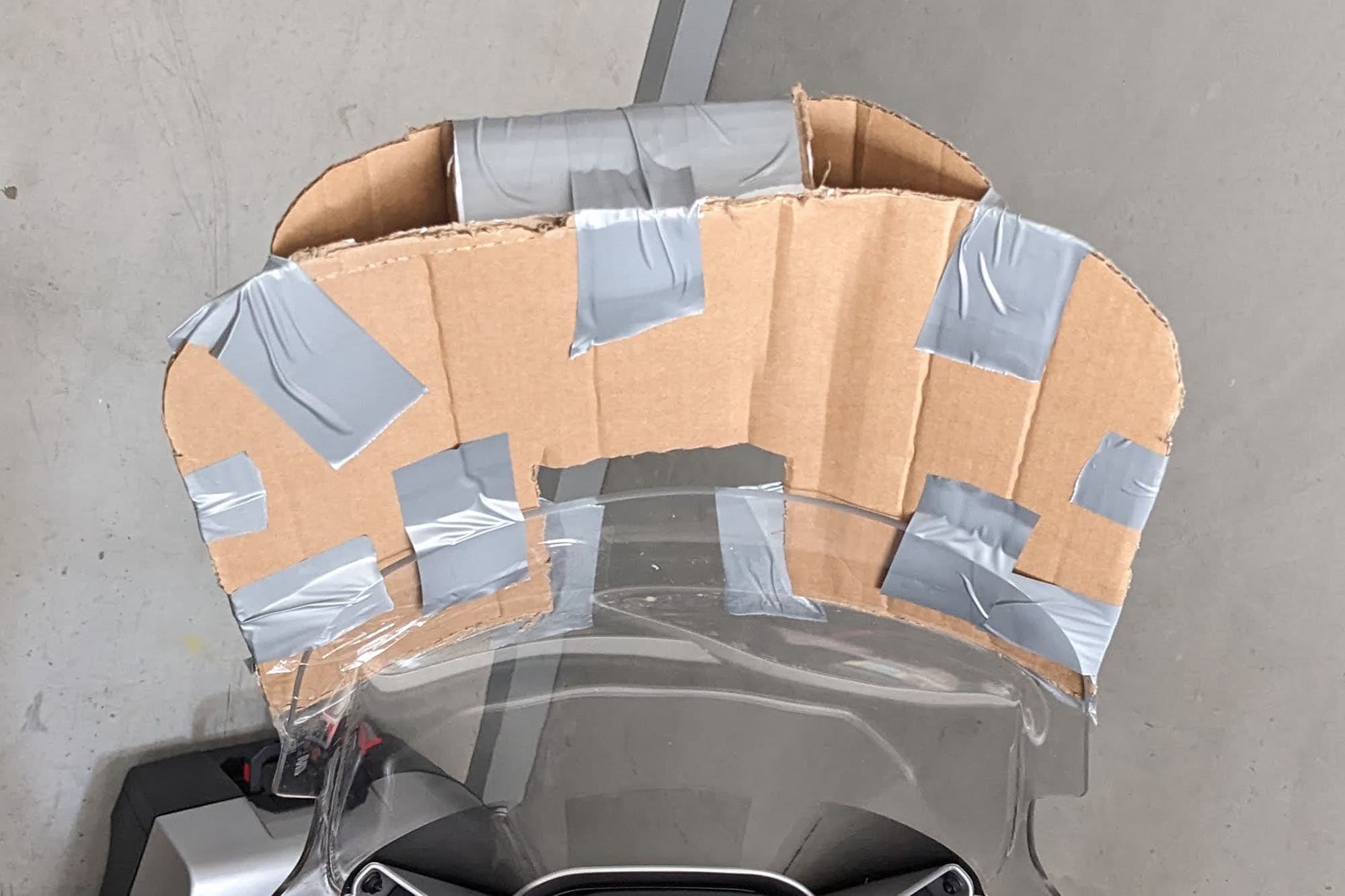DIY Idea — Prototype a Motorcycle Windscreen with Cardboard